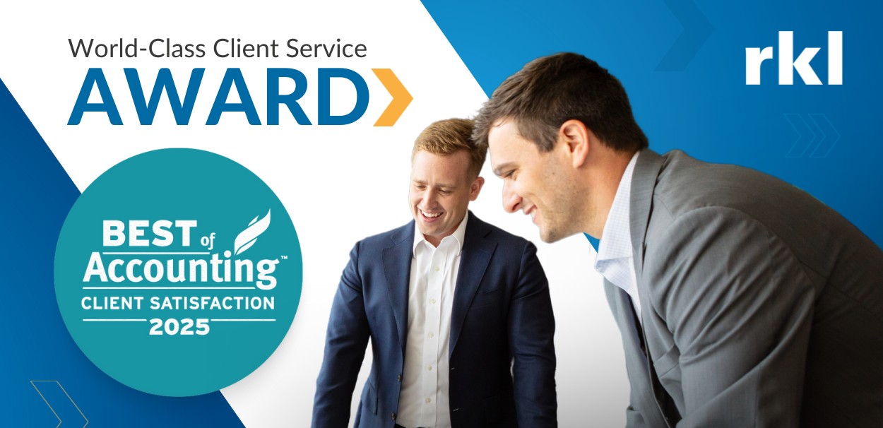 RKL Recognized with Top Industry Client Satisfaction Honor - RKL LLP